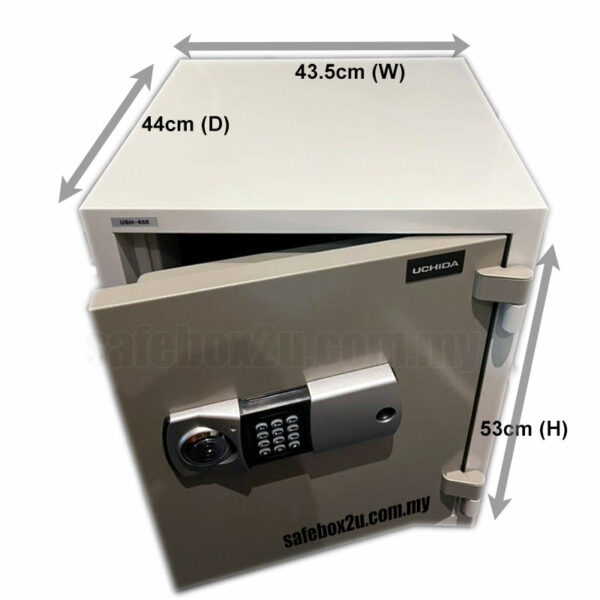 Uchida UBH-65E Fire Resistant Safe (Digital Lock) - Safe Box Malaysia